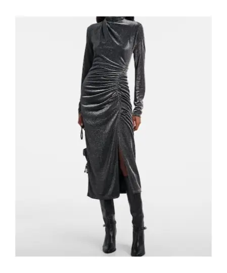 Isabel Marant Étoile Jenisa Draped Gathered Midi Dress