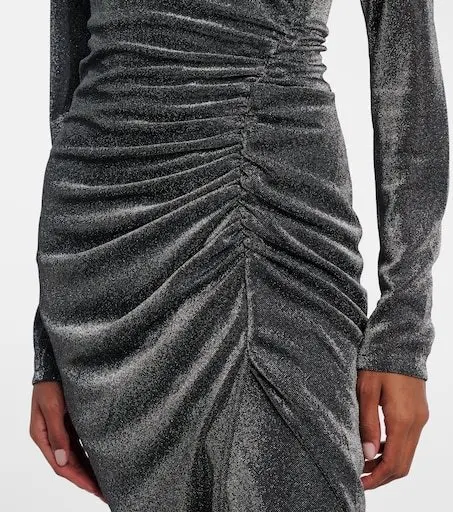 Isabel Marant Étoile Jenisa Draped Gathered Midi Dress