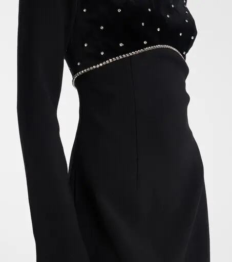 Rebecca Vallance Embellished Collar Midi Dress