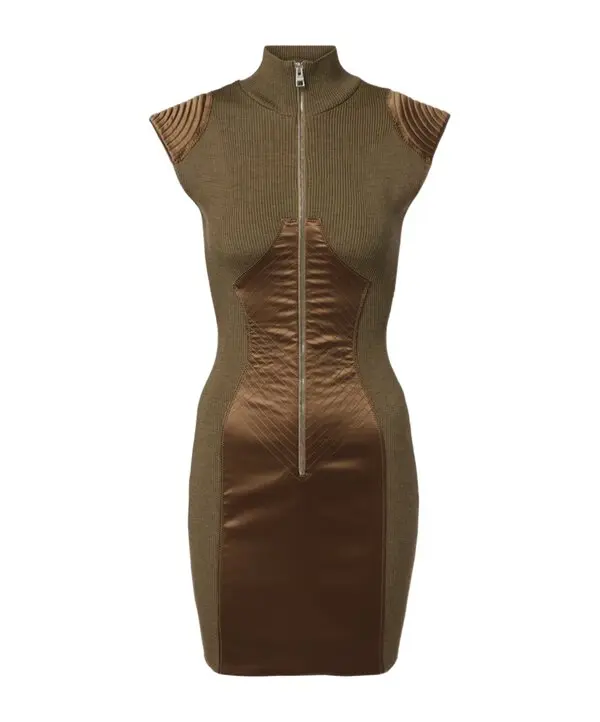 JEAN PAUL GAULTIER Wool-blend Minidress