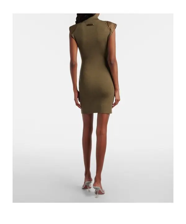 JEAN PAUL GAULTIER Wool-blend Minidress