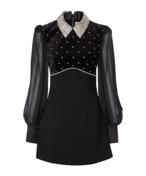 Rebecca Vallance Crystal-embellished Minidress