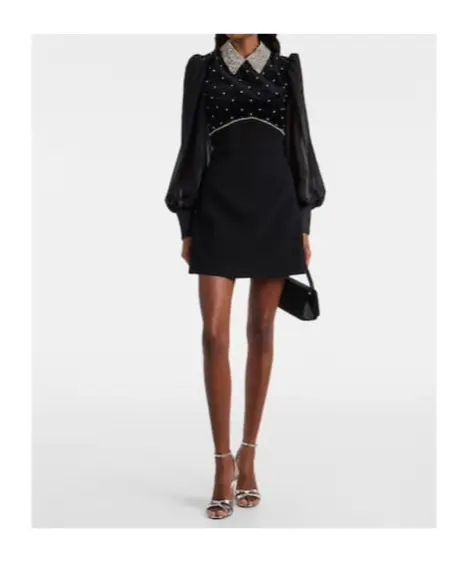Rebecca Vallance Crystal-embellished Minidress