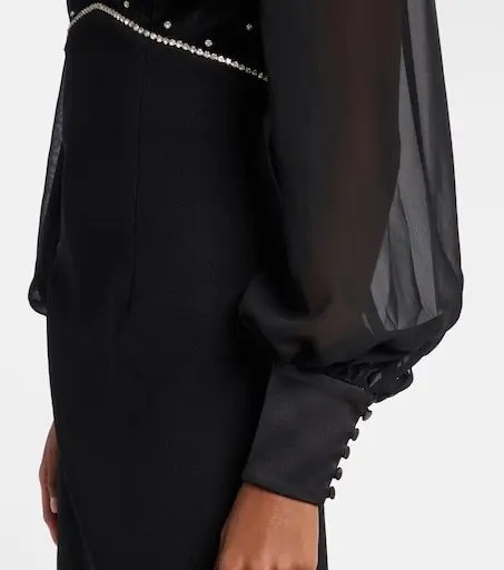 Rebecca Vallance Crystal-embellished Minidress