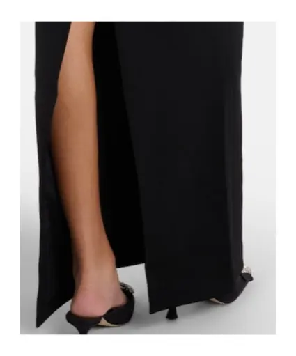 Rebecca Vallance Ederson Embellished Crepe Bustier Gown