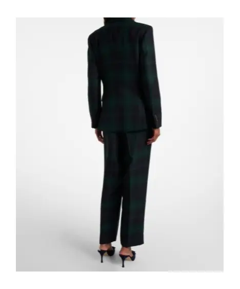 Polo Ralph Lauren Belted Checked Wool Tapered Pants
