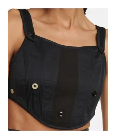 Acne Studios Paneled Crop Top