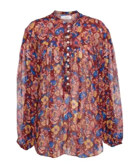 Isabel Marant Étoile Kiledia Floral Ruffled Blouse