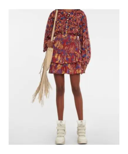 Isabel Marant Étoile Kiledia Floral Ruffled Blouse