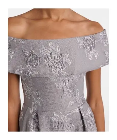 Rebecca Vallance Off-shoulder Brocade Bustier Gown