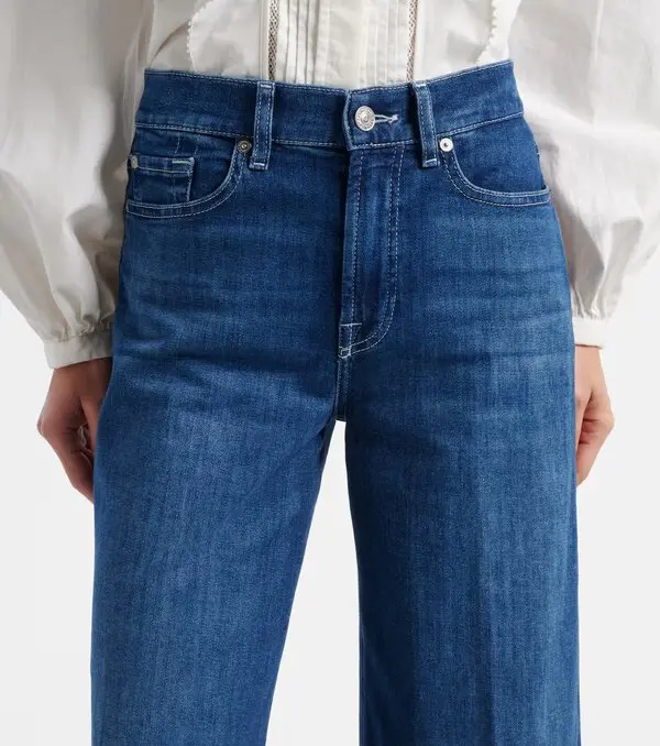 7 For All Mankind Lotta Ankle Wide-leg Jeans