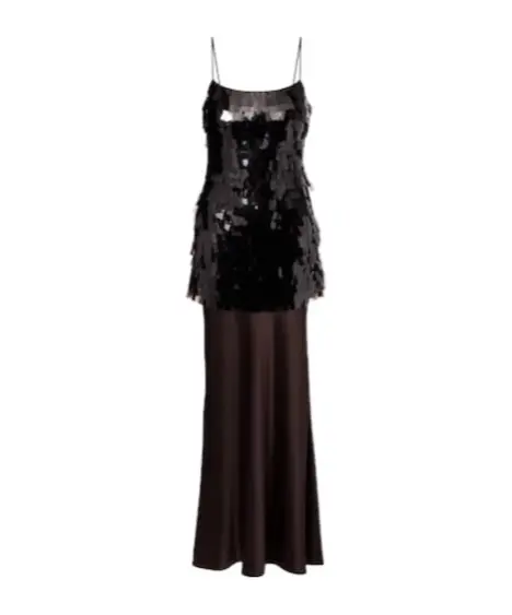 Staud Mesa Sequined Satin Gown