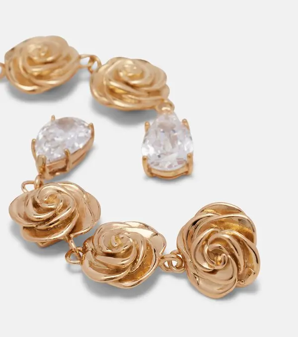 Magda Butrym Crystal-embellished Gold-plated Drop Earrings