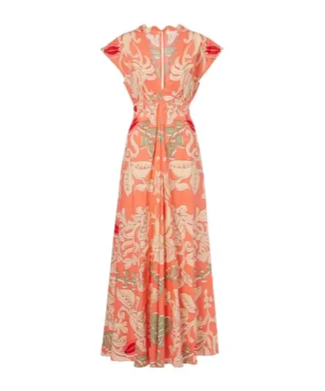 Poupette St Barth Noreen Printed Cotton Maxi Dress