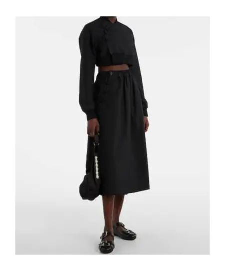 Comme Des Garçons Cropped Wool Top