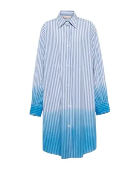 Marni Striped Cotton Poplin Shirt