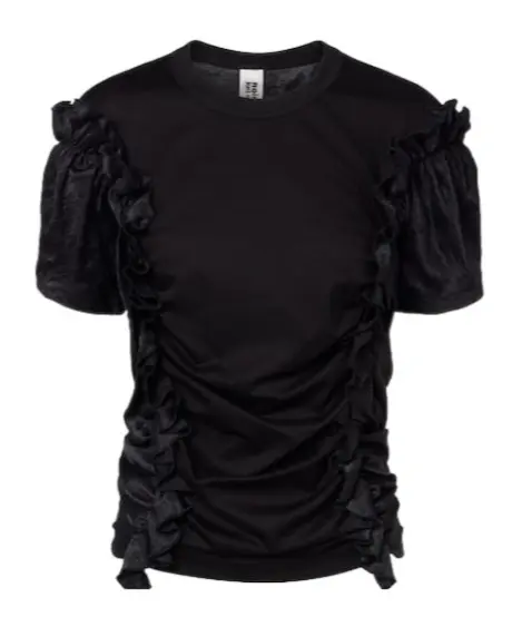 Comme Des Garçons Ruffled Cotton Top