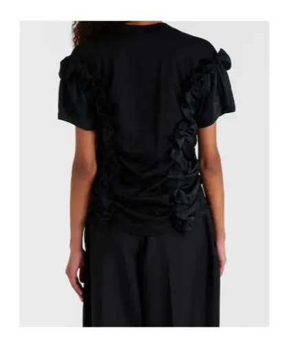Comme Des Garçons Ruffled Cotton Top