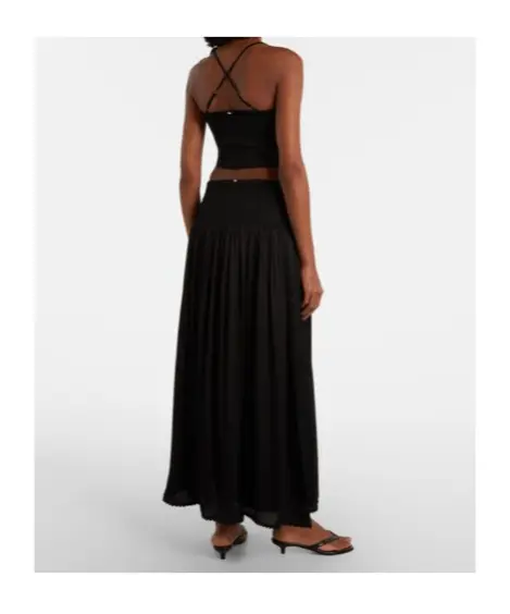 Poupette St Barth Scalloped Maxi Skirt