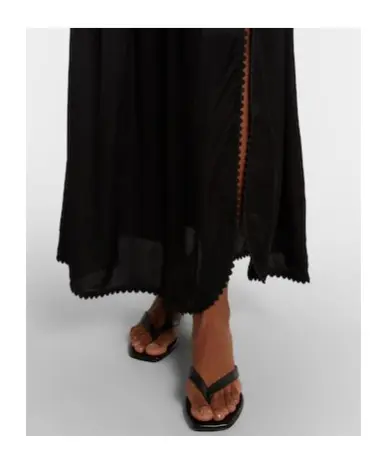 Poupette St Barth Scalloped Maxi Skirt