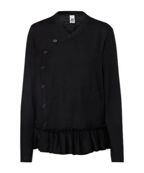 Comme Des Garçons Ruffled Wool Top