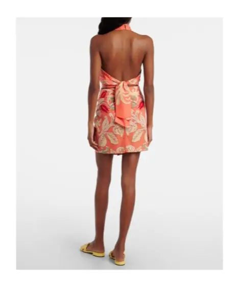 Poupette St Barth Tilda Gathered Printed Cotton Miniskirt