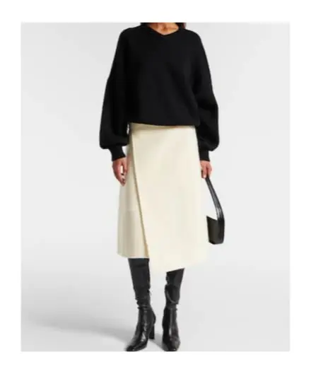 Proenza Schouler Wool-blend Bouclé Wrap Skirt - White
