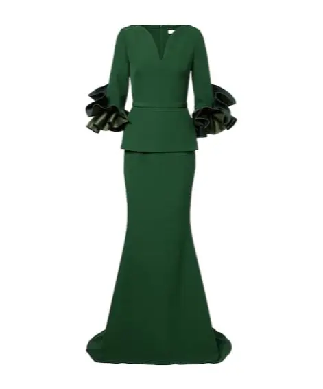 SAFIYAA LONDON Clemenza Crepe Gown