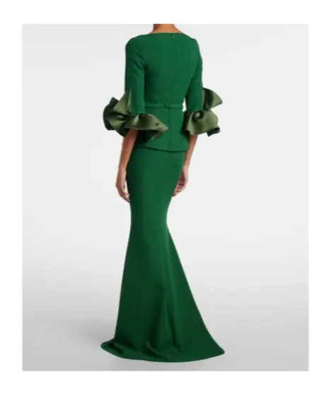 SAFIYAA LONDON Clemenza Crepe Gown