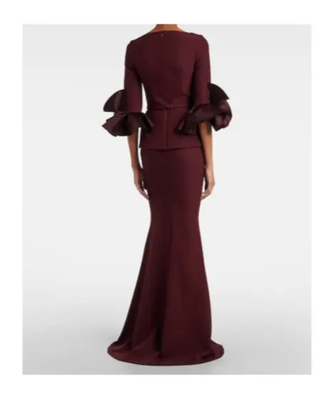 SAFIYAA LONDON Clemenza Crepe Gown