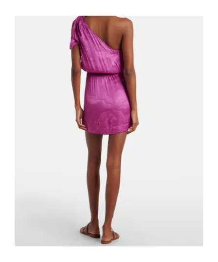 Poupette St Barth Celie Satin Jacquard Minidress