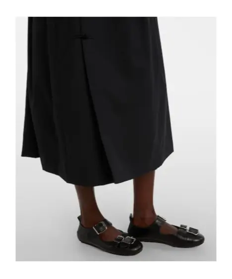 Comme Des Garçons Wool Midi Skirt