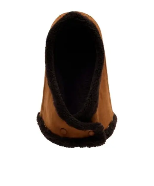 YVES SALOMON Shearling-trimmed Suede Hood - Black