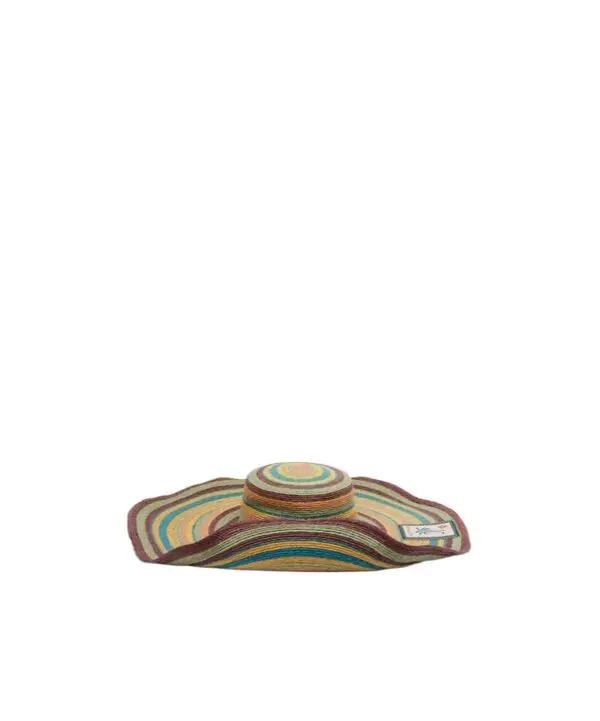 ALEMAIS Dusk Striped Raffia Sun Hat