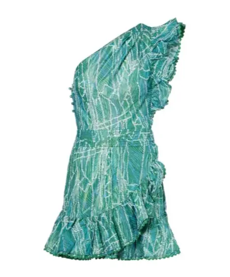 Poupette St Barth Corinne Printed Cotton-blend Minidress