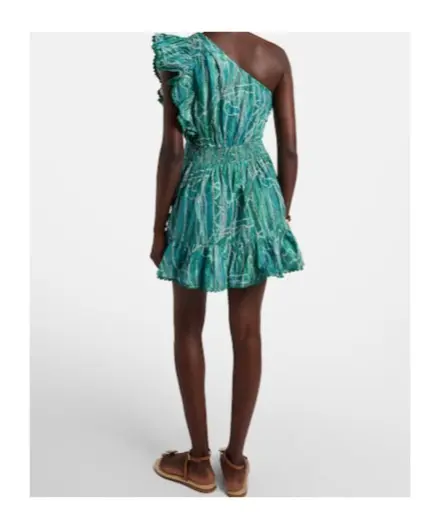 Poupette St Barth Corinne Printed Cotton-blend Minidress