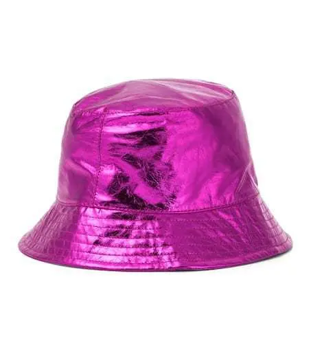 Isabel Marant Étoile Haley Metallic Leather Bucket Hat