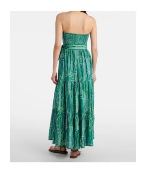Poupette St Barth Thelma Printed Cotton-blend Maxi Dress