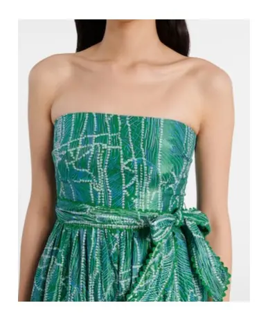 Poupette St Barth Thelma Printed Cotton-blend Maxi Dress