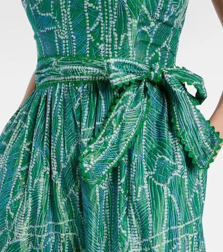 Poupette St Barth Thelma Printed Cotton-blend Maxi Dress