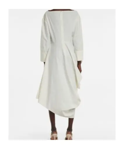 DEVEAUX Holly Cotton Poplin Midi Dress