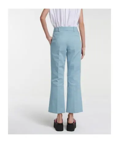 Marni Cotton And Linen Flared Pants