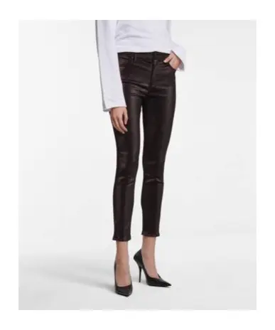 RtA Madrid Metallic Mid-rise Skinny Jeans
