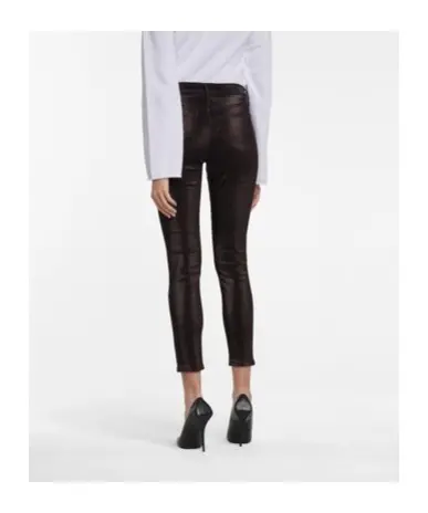 RtA Madrid Metallic Mid-rise Skinny Jeans