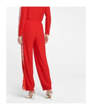 Stella McCartney Silk-trimmed Wool Sweatpants