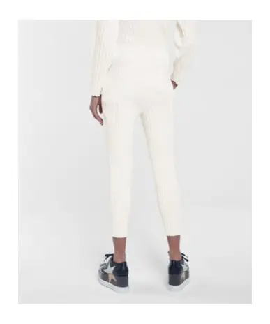Stella McCartney Ribbed Wool-blend Straight Pants