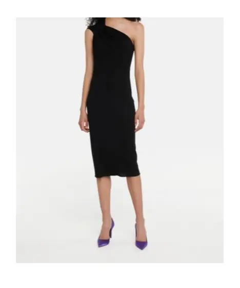 TOM FORD One-shoulder Jersey Midi Dress