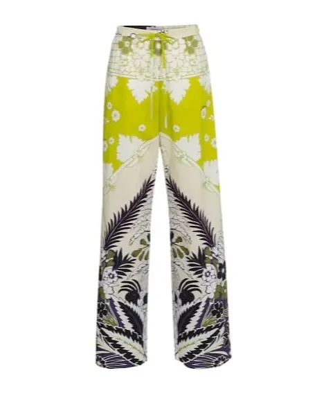 Valentino Garavani Floral Cotton High-rise Wide-leg Pants - Multicolor