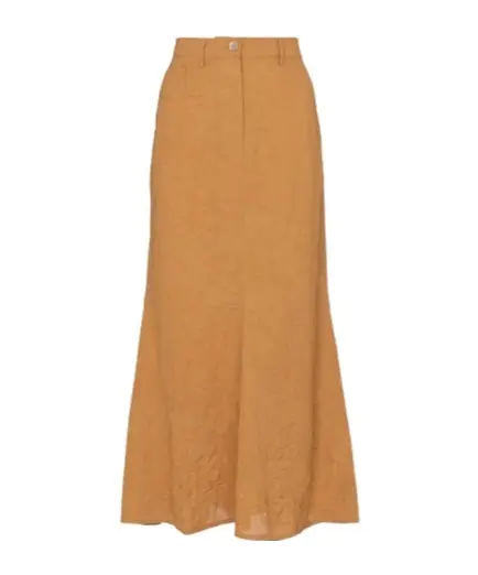 Nanushka Bri Crinkled Sateen Midi Skirt