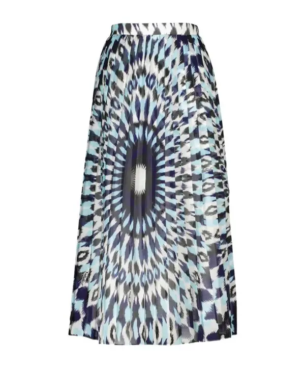 Valentino Garavani Printed Cotton And Silk Midi Skirt